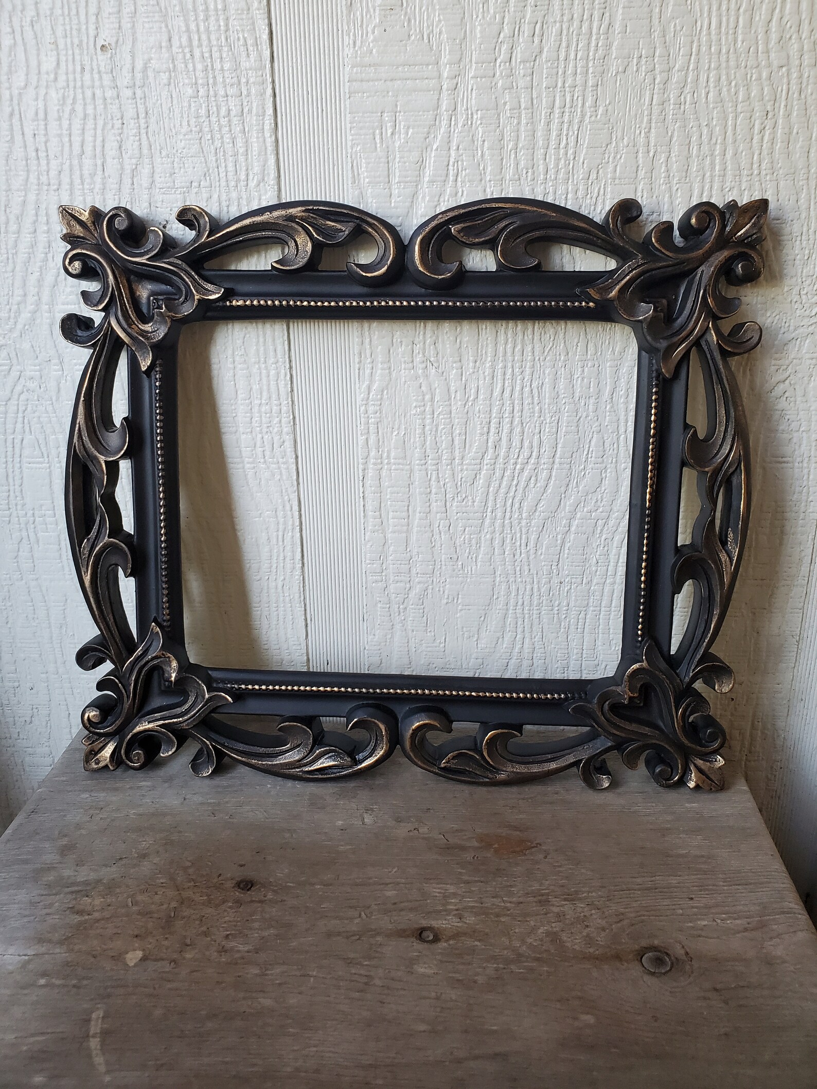 Hand Painted Ornate 8X10 Picture Frame. 12X14 Inches Around - Etsy