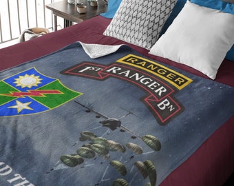 Army Ranger Airborne Blanket - Etsy