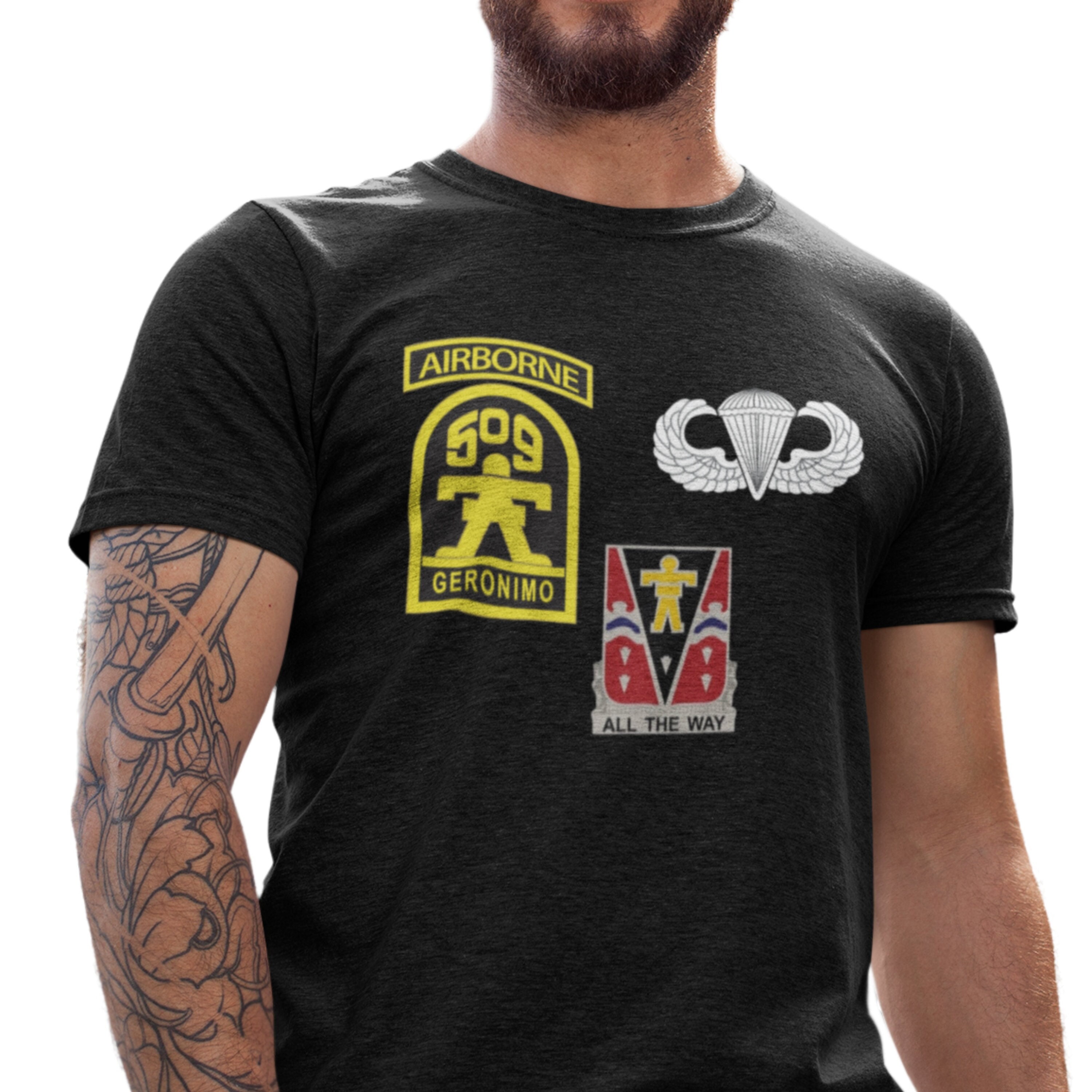 509th Infantry airborne, 509th Airborne T-shirt, 509th PIR Tee Shirt ...