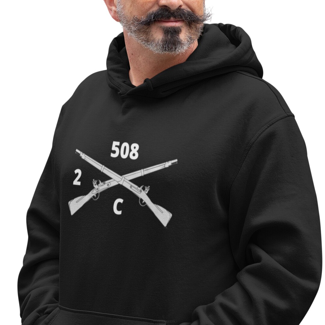 C Co. 2/508th PIR, 82nd Airborne Hoodie, US Army Custom Hoodie, Veteran ...