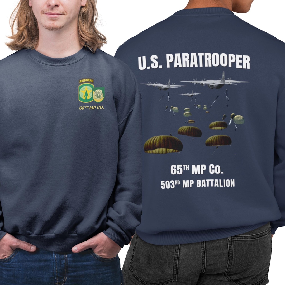 Military Police Sweatshirt, 65th Military Police Company (airborne ...