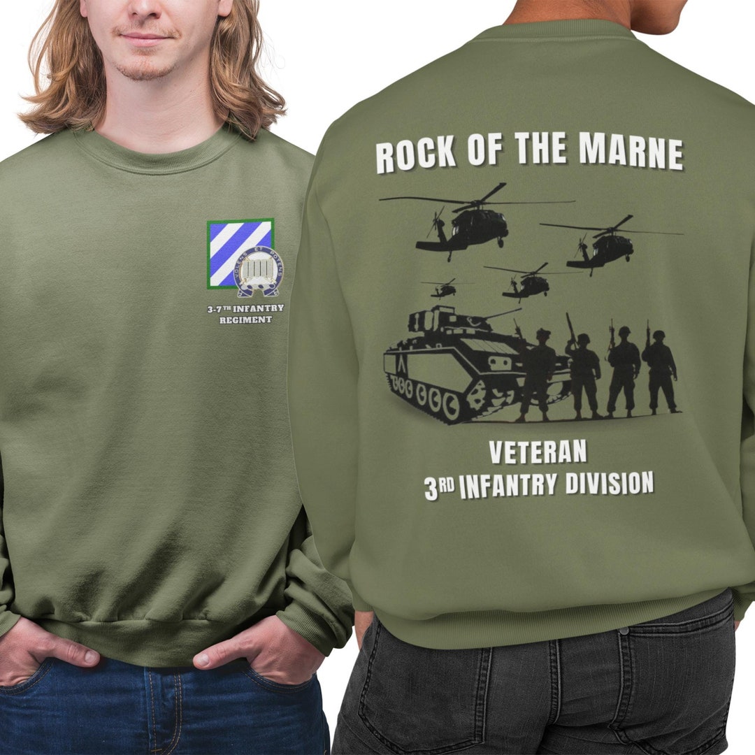 3-7th INF, 3rd Infantry Division Sweatshirt, 3-7th Infantry Sweatshirt ...