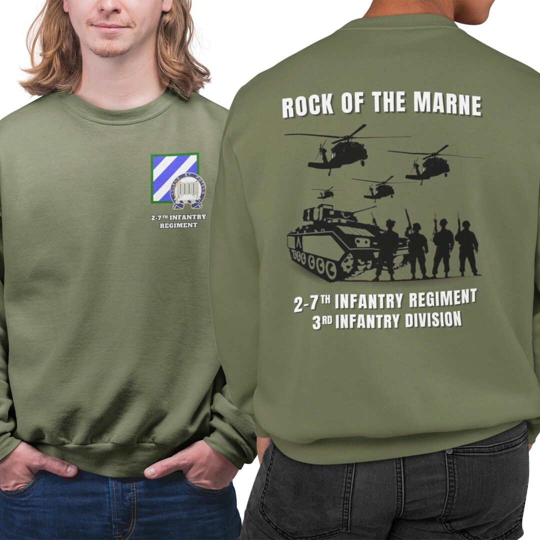 2-7th INF, 3rd Infantry Division Sweatshirt, 2-7th Infantry Sweatshirt ...