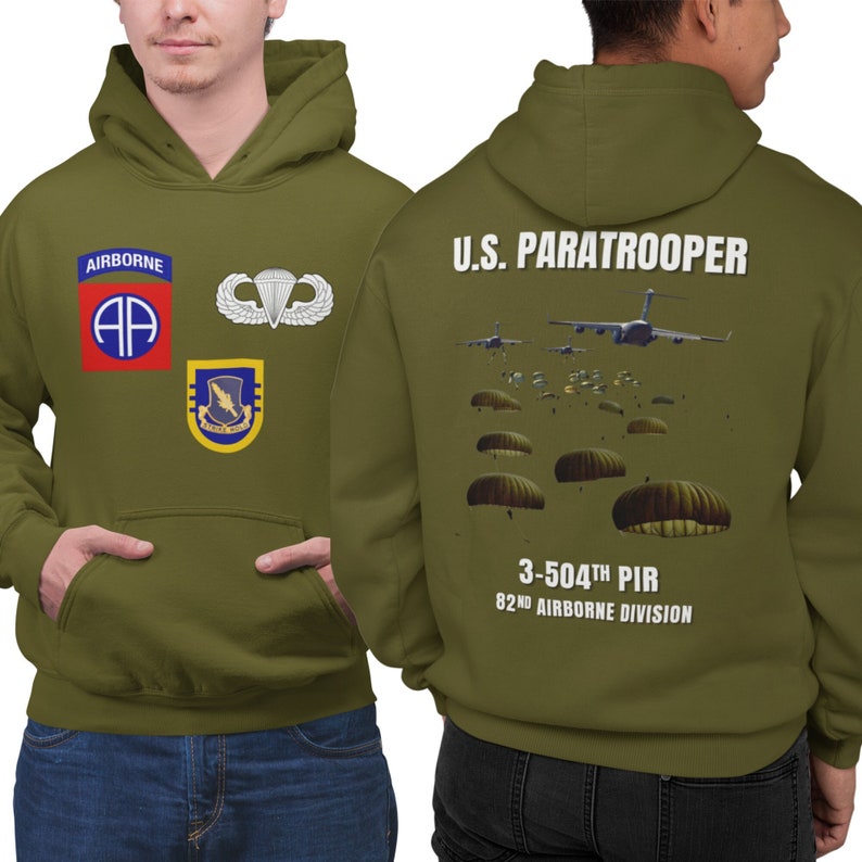 82nd Airborne Hoodie, 82nd Airborne, 3-504th PIR, 82nd Airborne ...