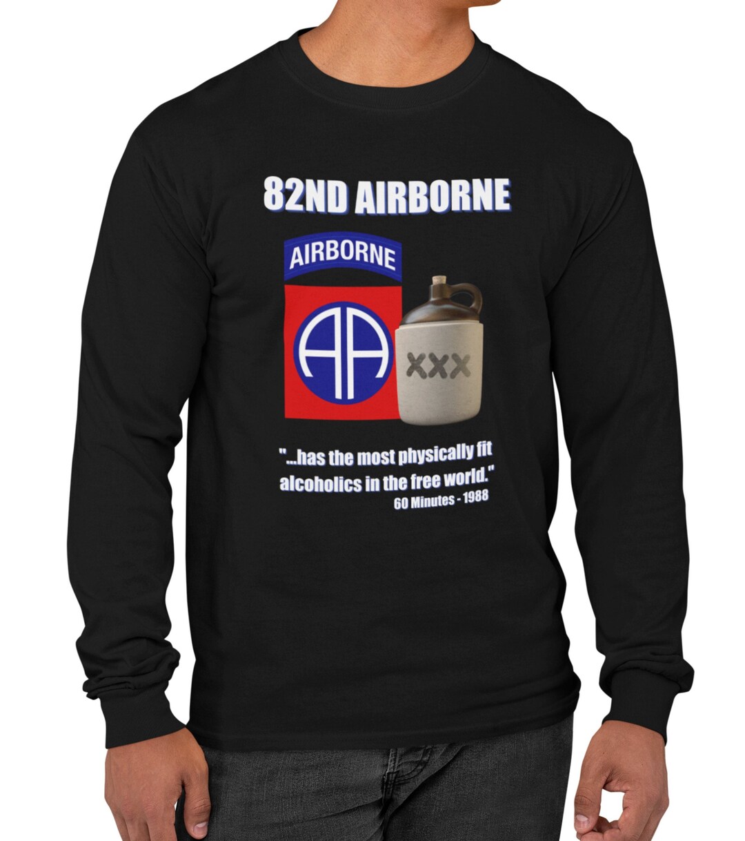 US Army Long Sleeve Tshirt, 82nd Airborne Long Sleeve T-shirt, 82nd ...