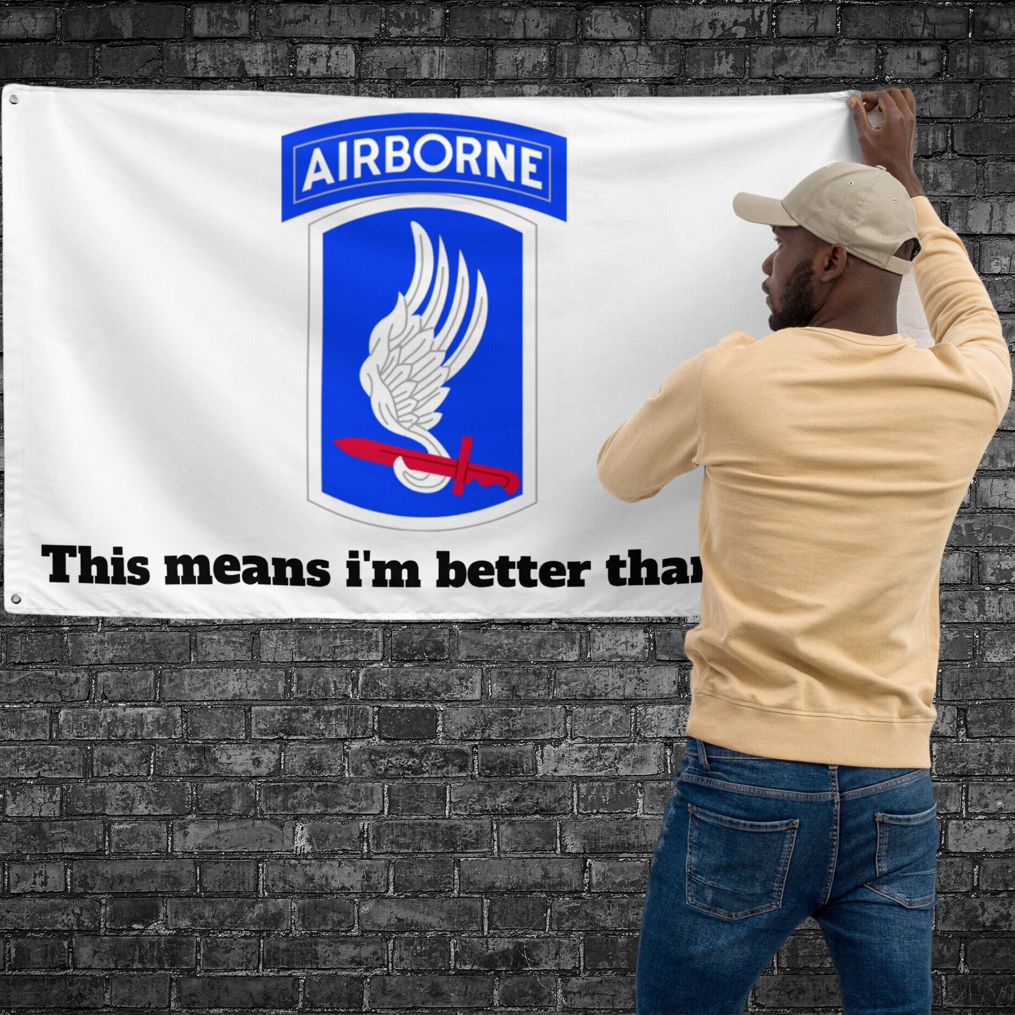 173rd Airborne Flag, 173rd Airborne Patch Flag, Airborne Flag, 173rd ...