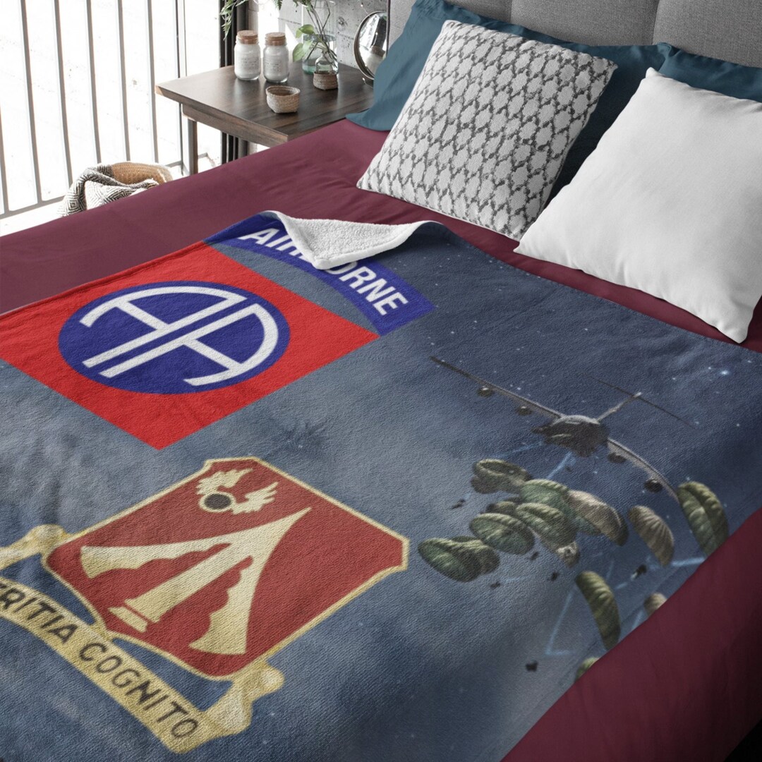 82nd Airborne Blanket, 60x80 Blanket, 82nd Airborne, 782nd MSB, 82nd ...