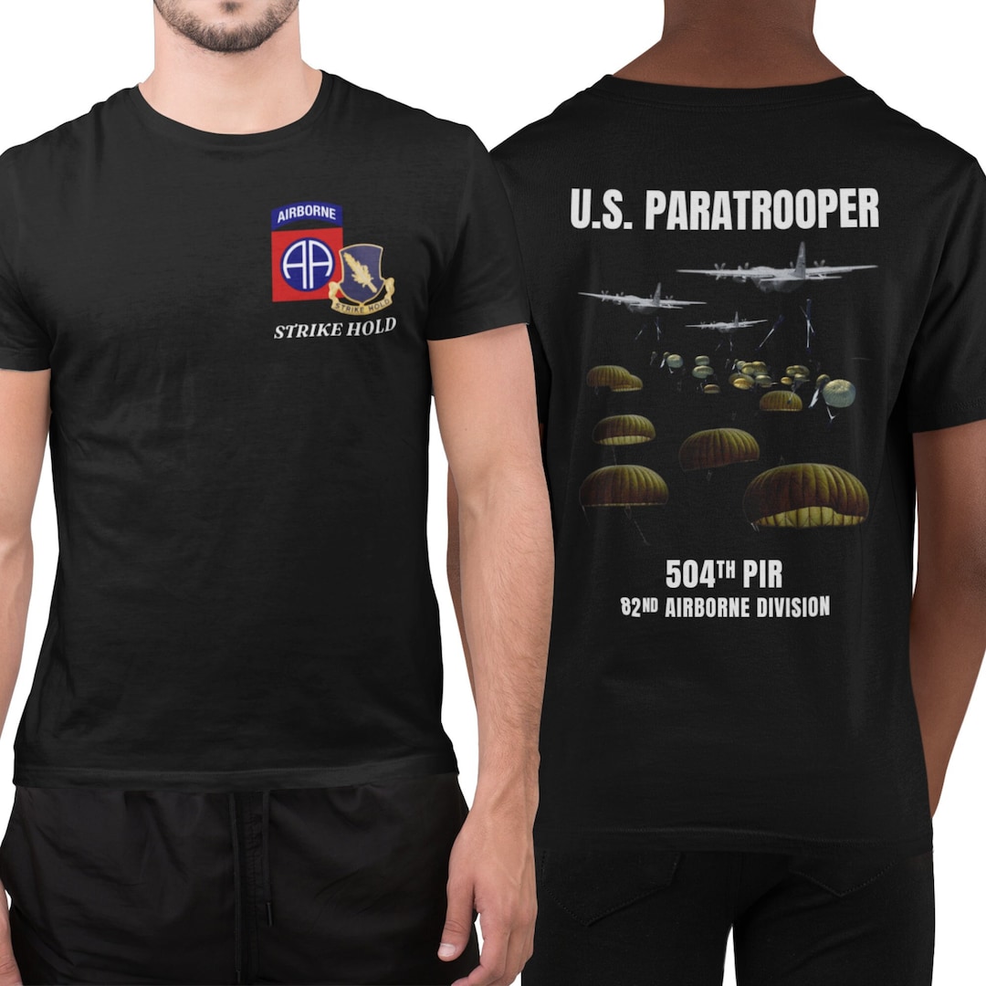 82nd Airborne Tshirt, 504th T-shirt, 82nd Airborne Patch Shirt, 82 ...