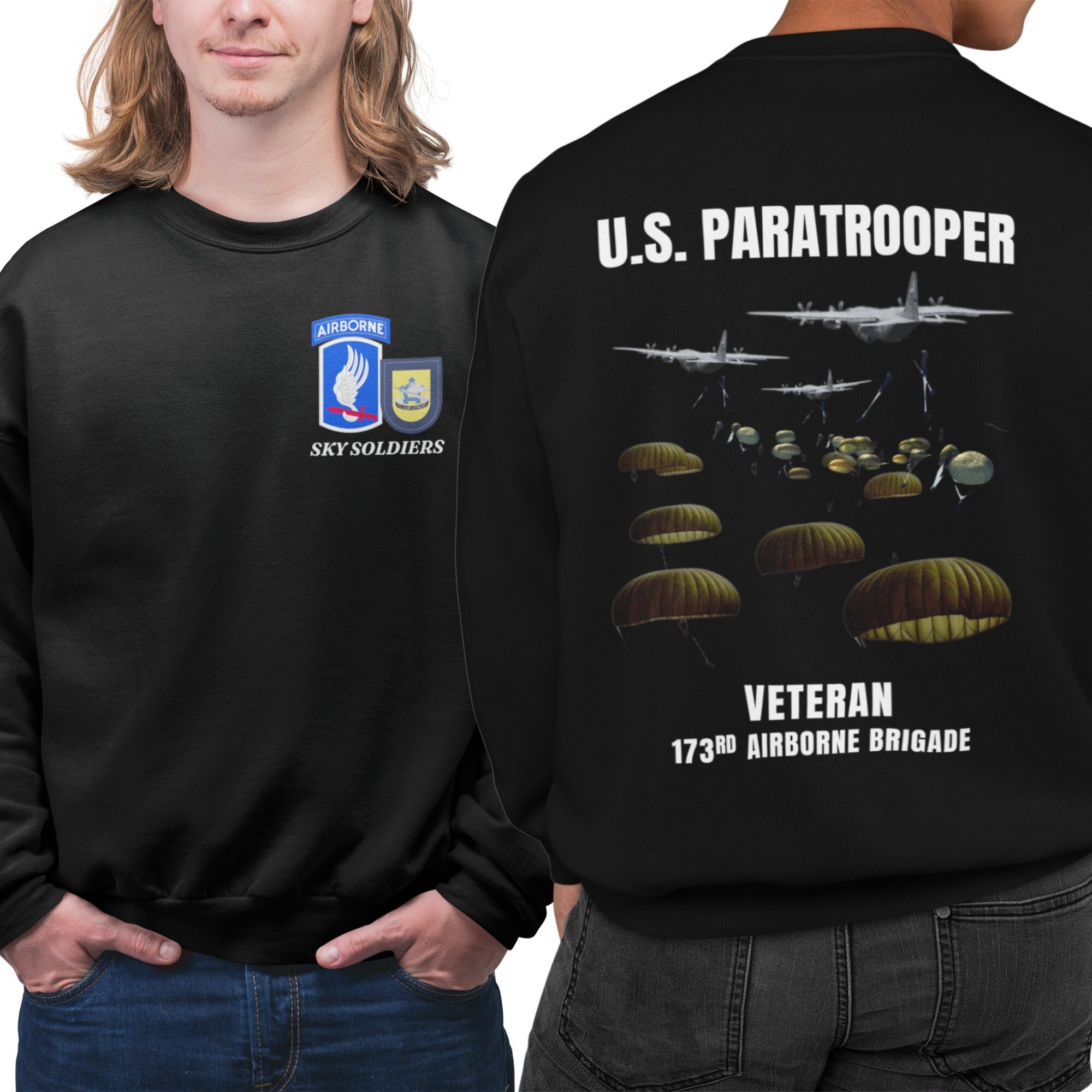 173rd Airborne Sweatshirt, 173rd Airborne, 173rd BSB, OIF OEF Veteran ...
