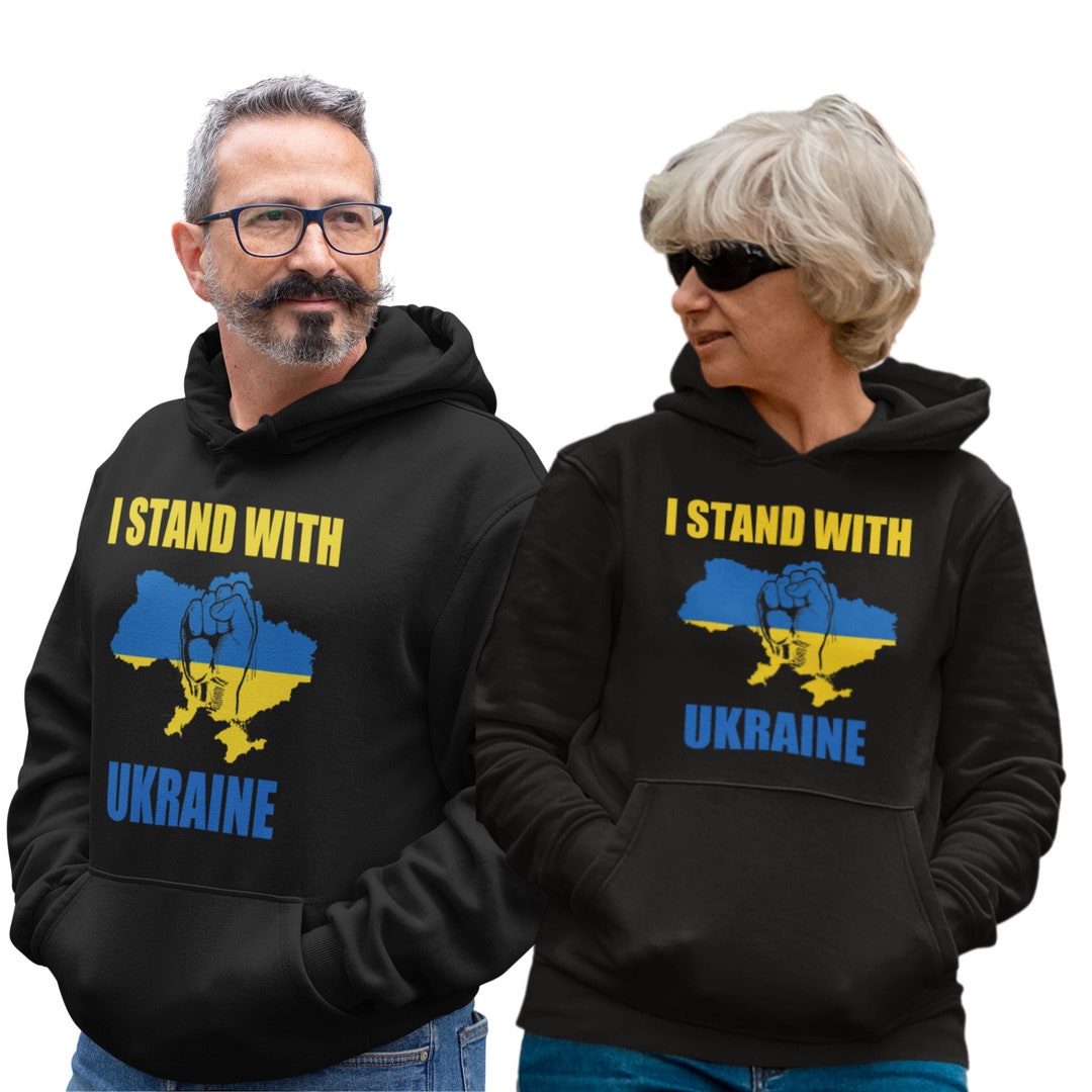 Stand With Ukraine Hoodie, Support Ukraine Custom Hoodie, Ukraine ...