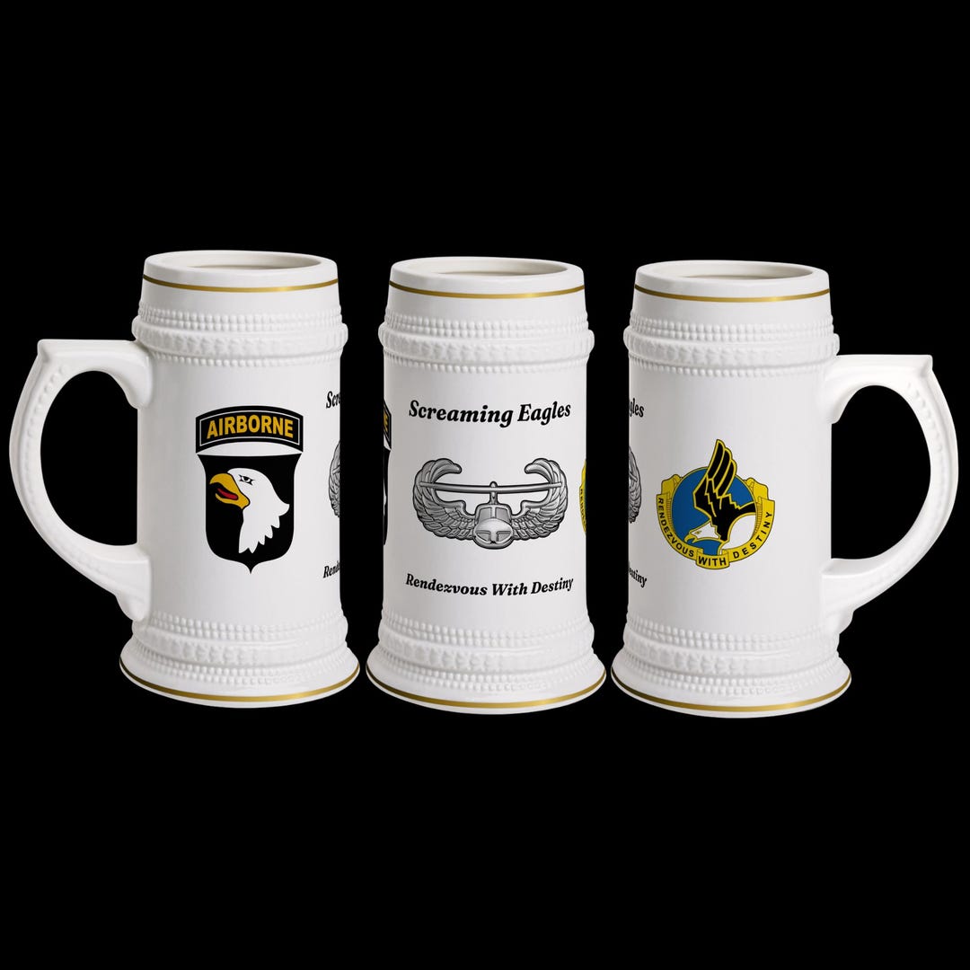 101st Airborne Beer Stein, DISCOM, 101st Airborne Mug, 101st Airborne ...
