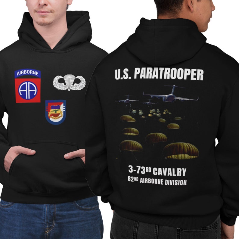 82nd Airborne Hoodie, 82nd Airborne, 3-73rd CAV Scout Hoodie, 82nd ...