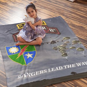 3-75th, US Army Rangers, US Army Ranger Fleece Blanket, Army Fleece ...