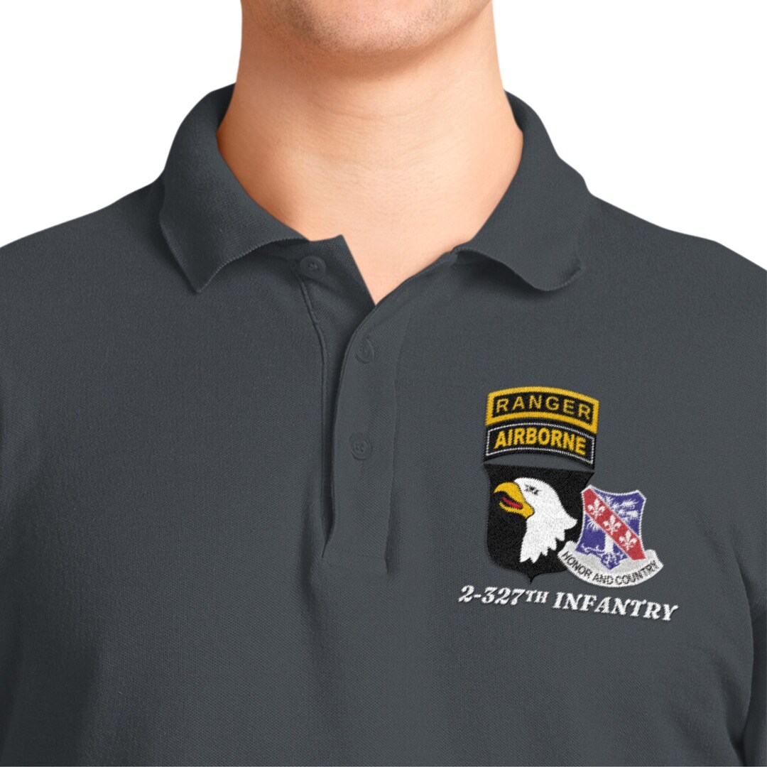 101st Airborne Division Polo, 2-327th INF, 101st Airborne Ranger, 101st ...
