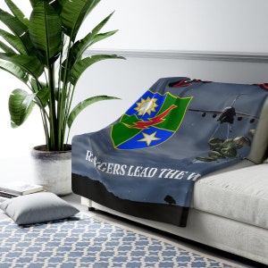 3-75th, US Army Rangers, US Army Ranger Fleece Blanket, Army Fleece ...