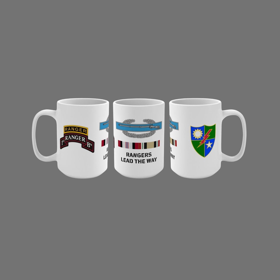 1-75th Ranger Regiment Mug, 75th Ranger Mug, Army Ranger Mug, Rangers ...