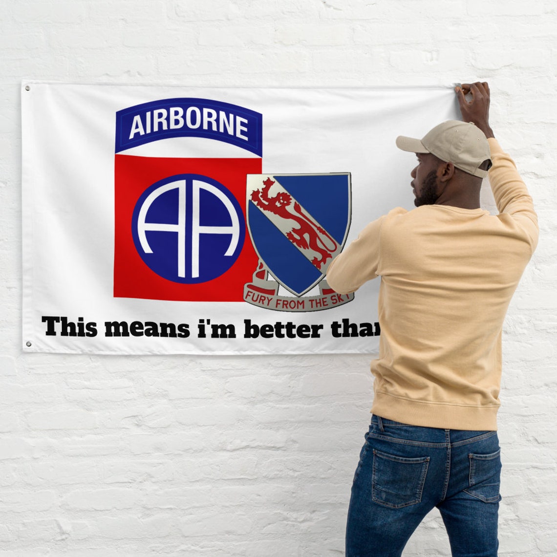 508th PIR, 82nd Airborne Flag, US Army Flag, 82nd Airborne Veteran Flag ...