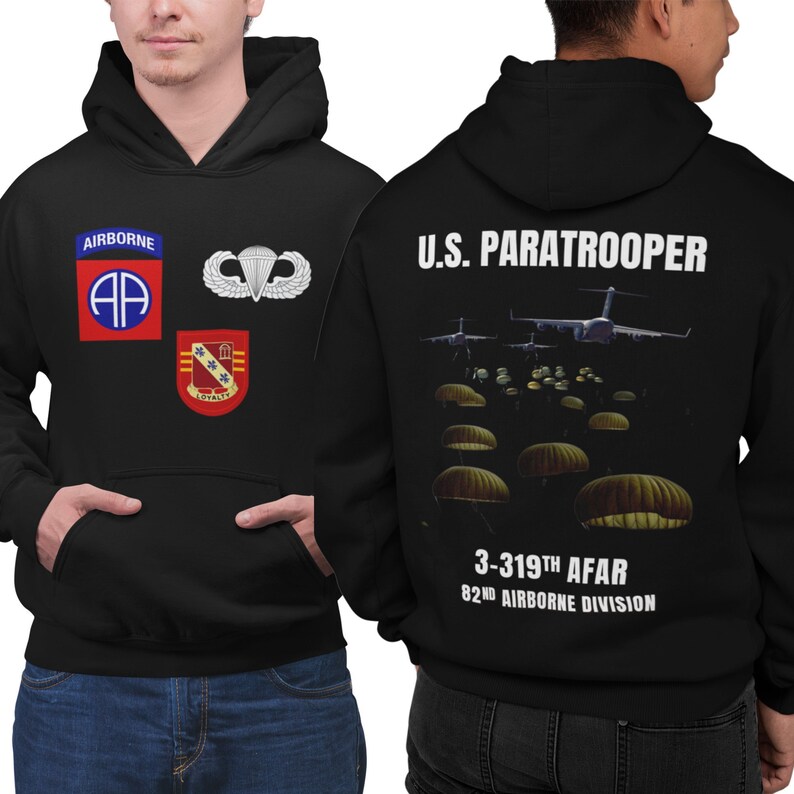 82nd Airborne Hoodie, 82nd Airborne, 3-319th AFAR Hoodie, 82nd Airborne ...