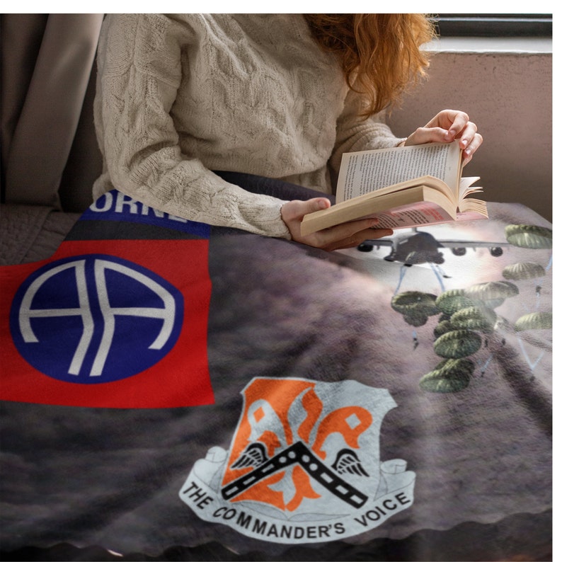82nd Signal, 82nd Airborne, 82nd Airborne Sherpa Fleece Blanket, 82nd ...
