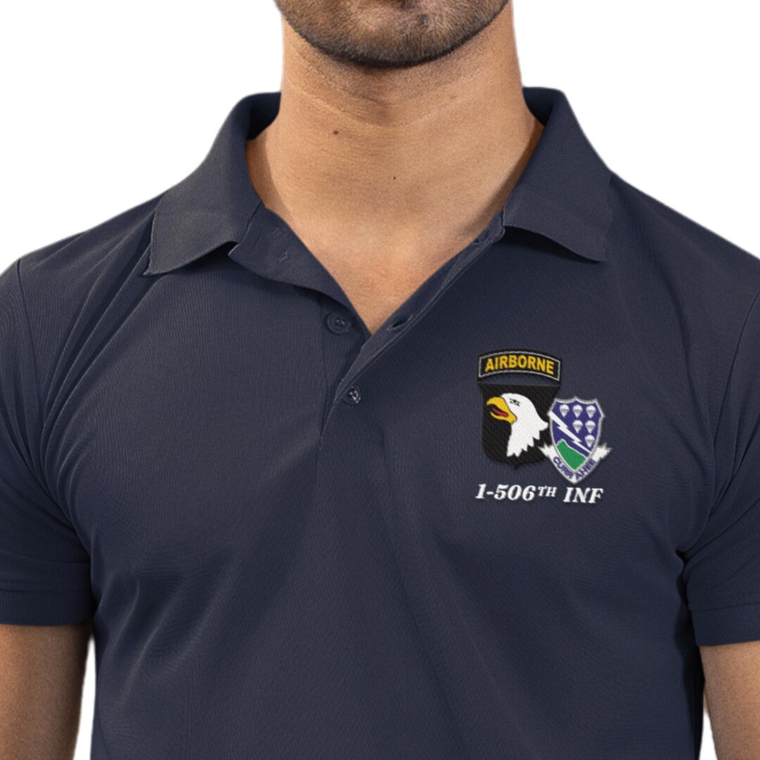 1-506th INF, 101st Airborne Divis Polo, 101st Airborne Shirt, 101st ...