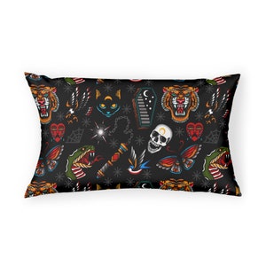 Flash Tattoo Pillow Sham Cover one Piece - Etsy