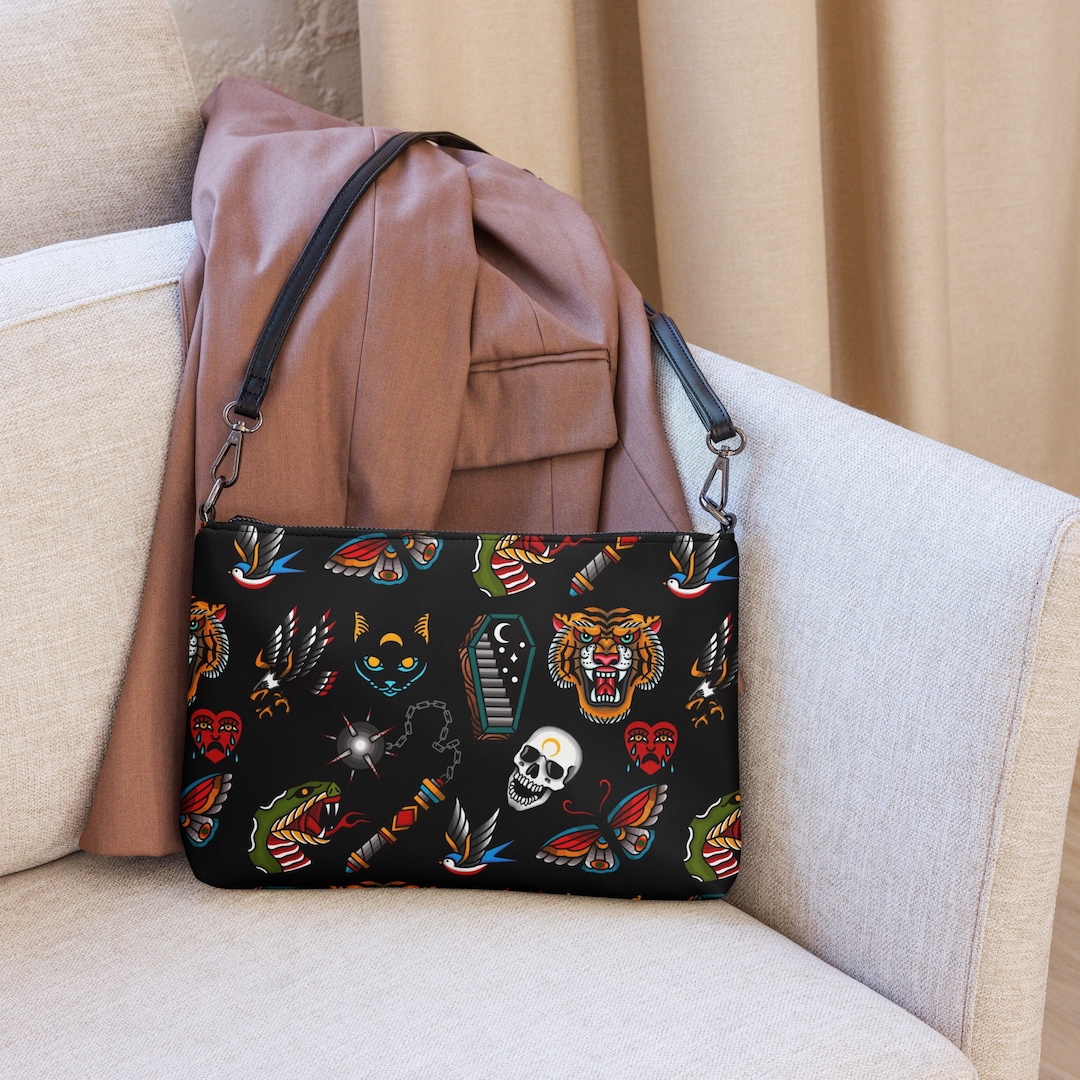 Traditional Tattoo Flash Crossbody Bag - Etsy