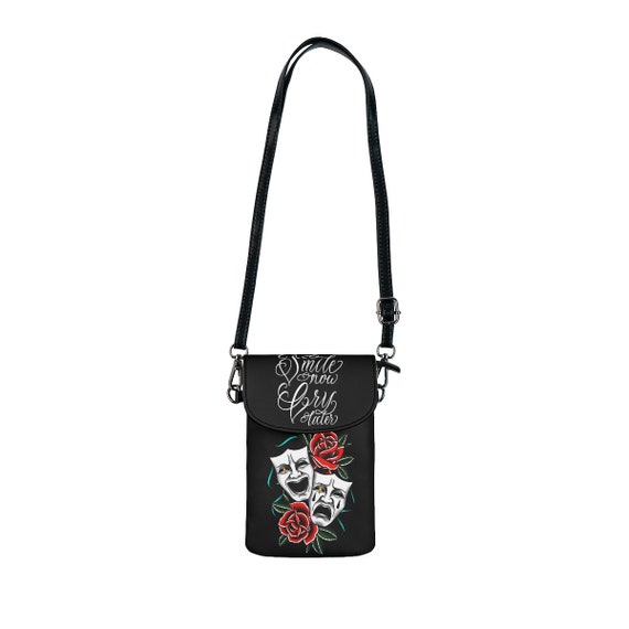 Smile Now Cry Later Tattoo Style Cell Phone Wallet - Etsy