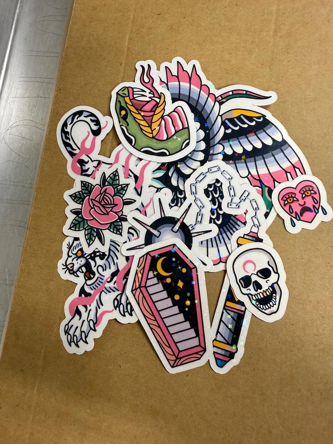 Girly Traditional Tattoo Stickers, Tattoo Stickers, Girly Stickers ...