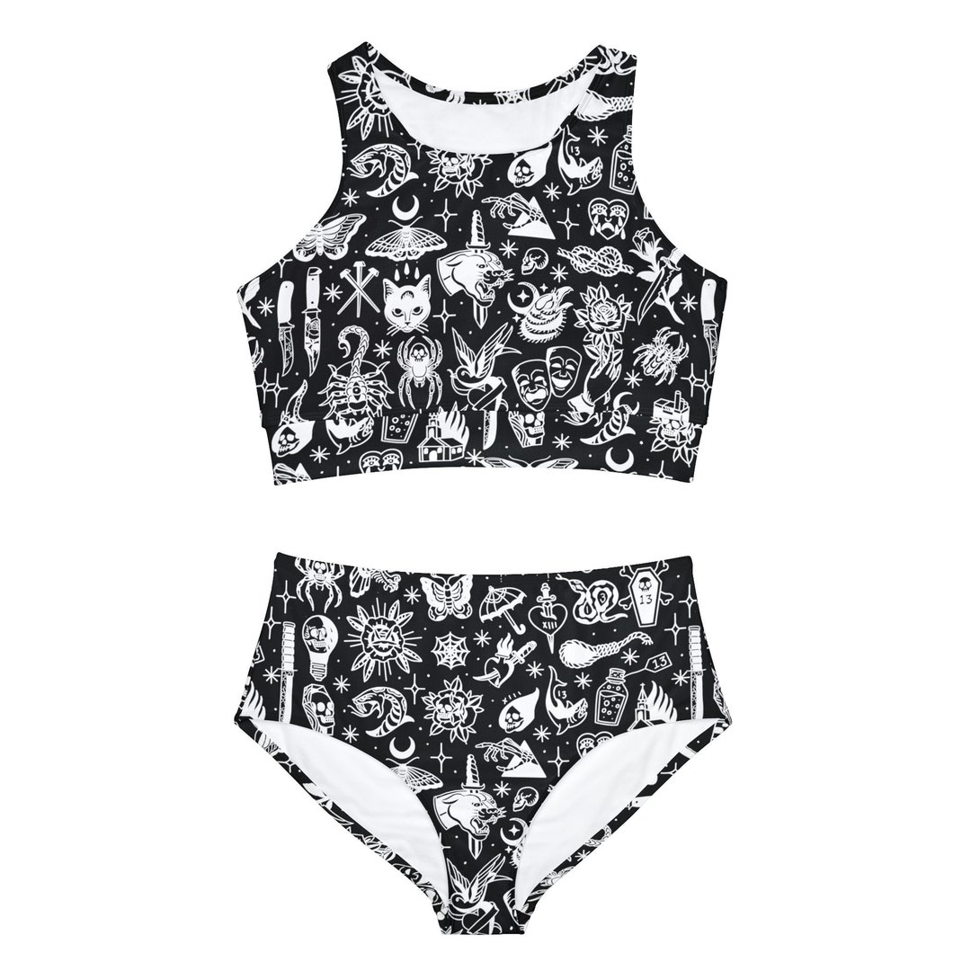 Traditional Tattoo Sporty Bikini Set (AOP) - Etsy