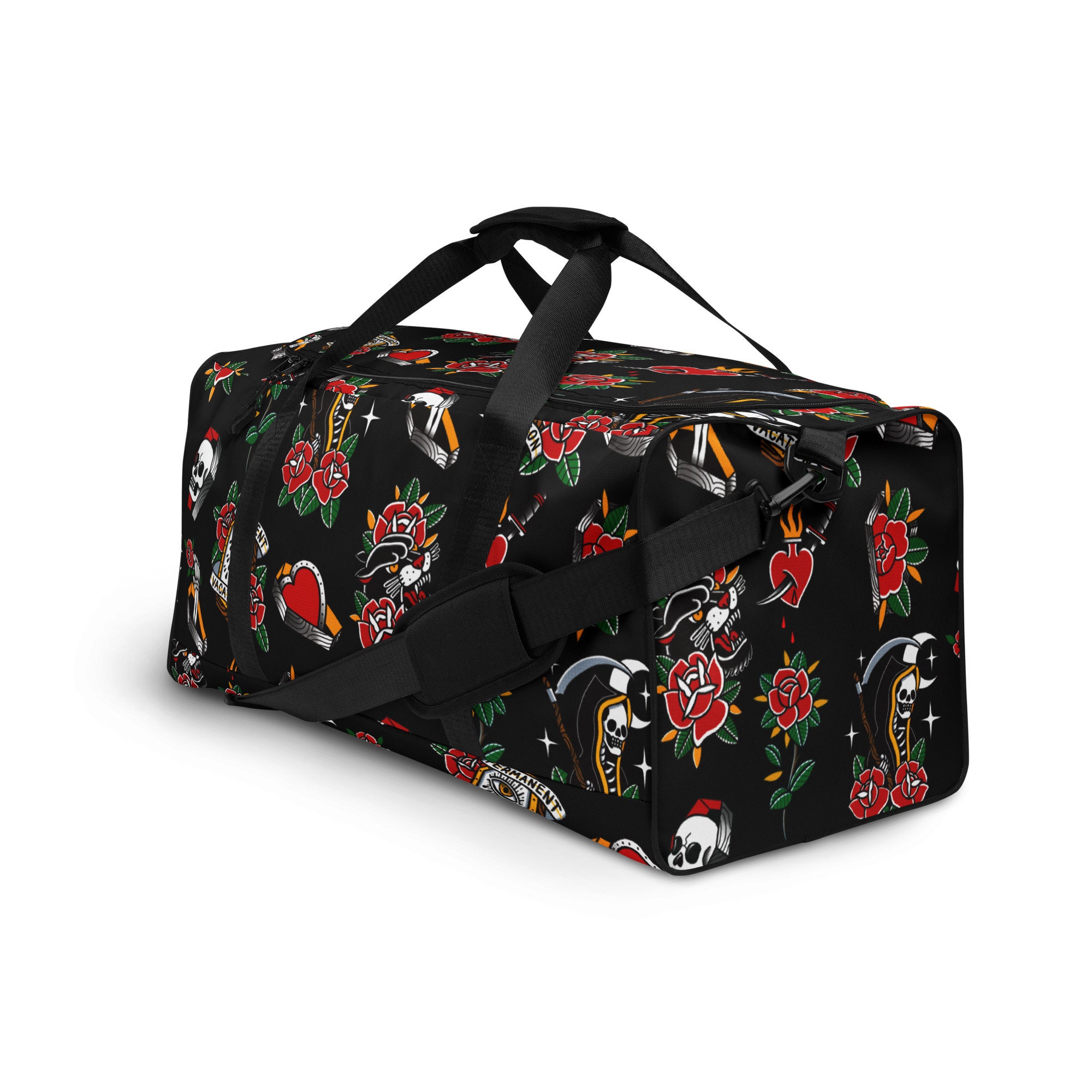Coffin Tattoo Flash Duffle Bag Duffle Bag Tattoo Flash - Etsy