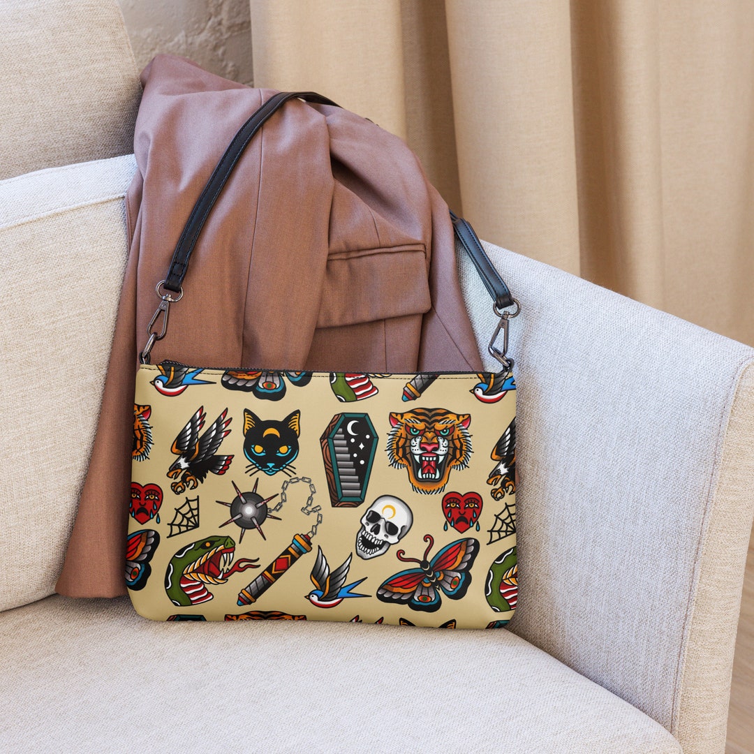 Traditional Tattoo Flash Crossbody Bag - Etsy