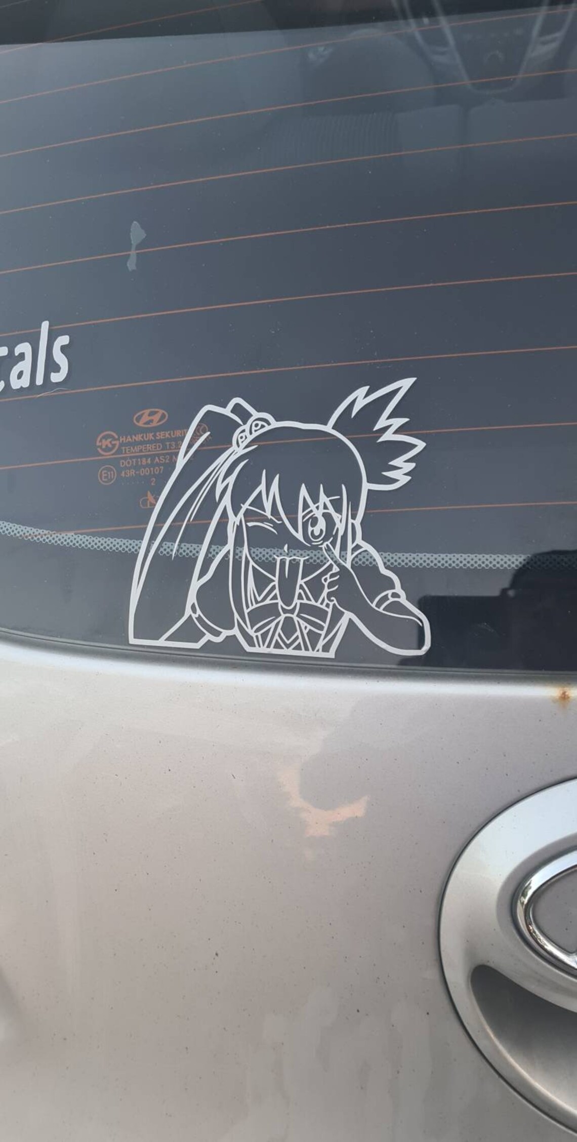 Mocking Anime girl decal | Etsy