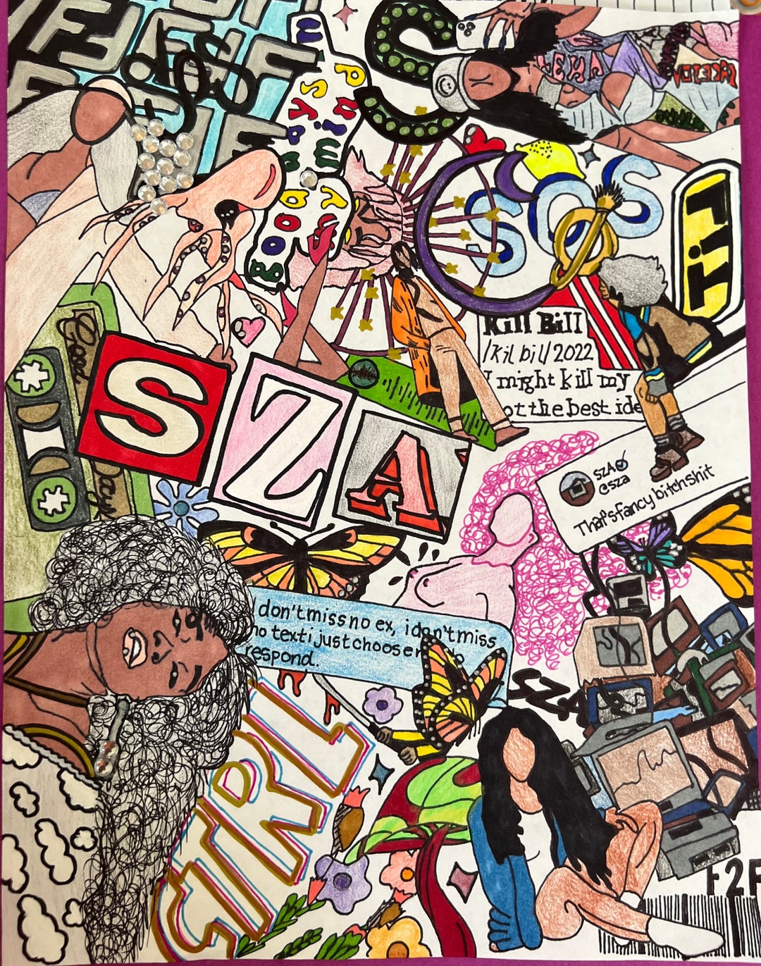 SZA Collage - Etsy