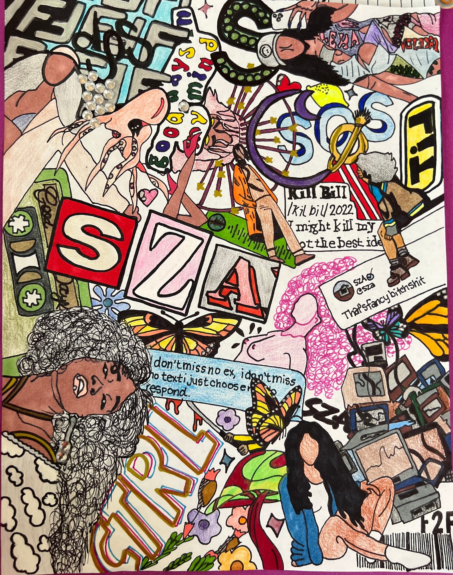 SZA Collage - Etsy