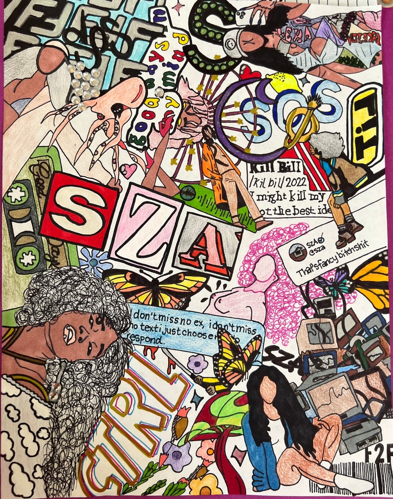 SZA Collage - Etsy