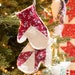 Quilt Scrap Pair of Mittens Christmas Ornament, Gloves, Vintage Quilt ...