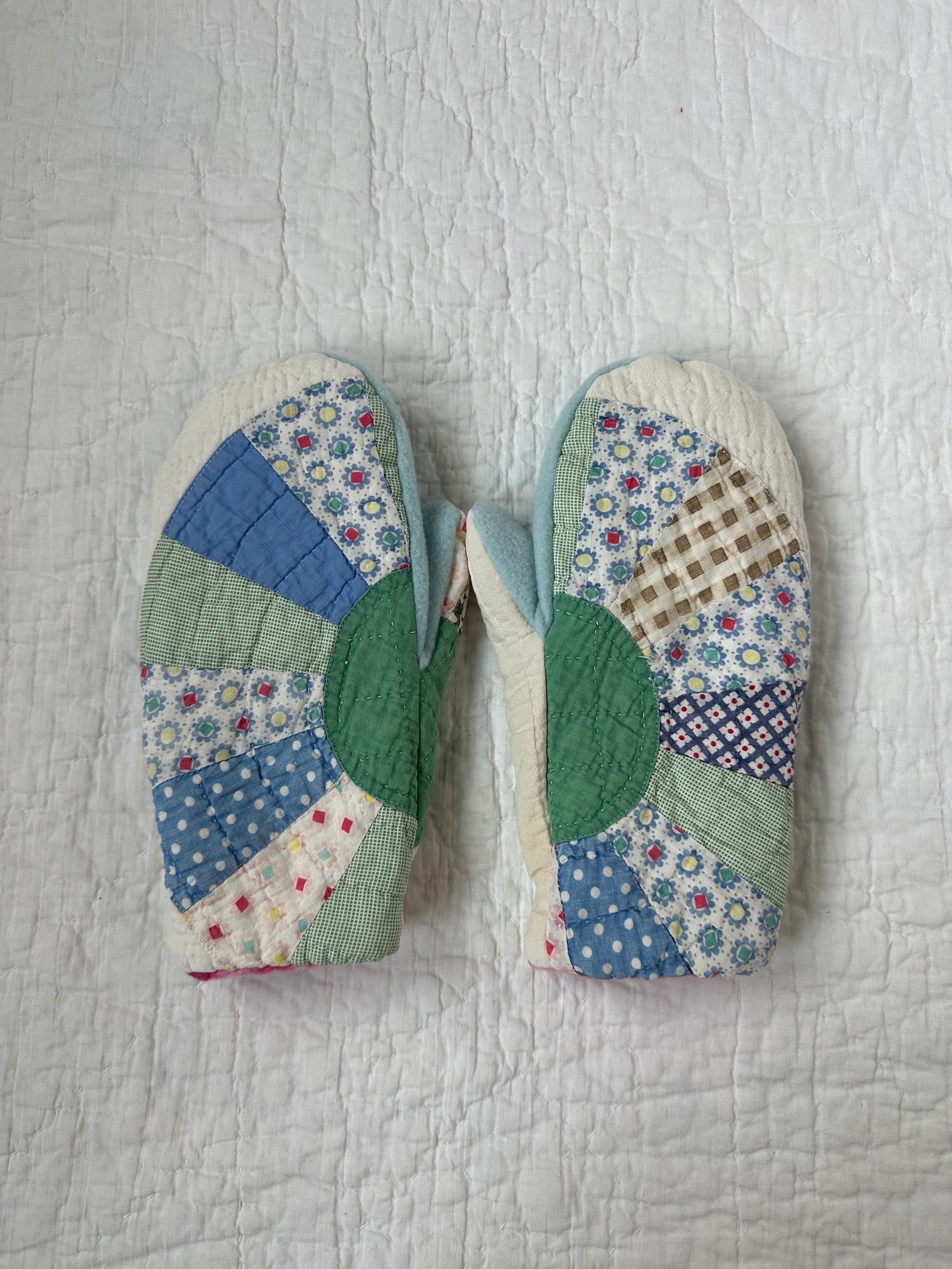 Quilted Fleece Lined Mittens - Etsy