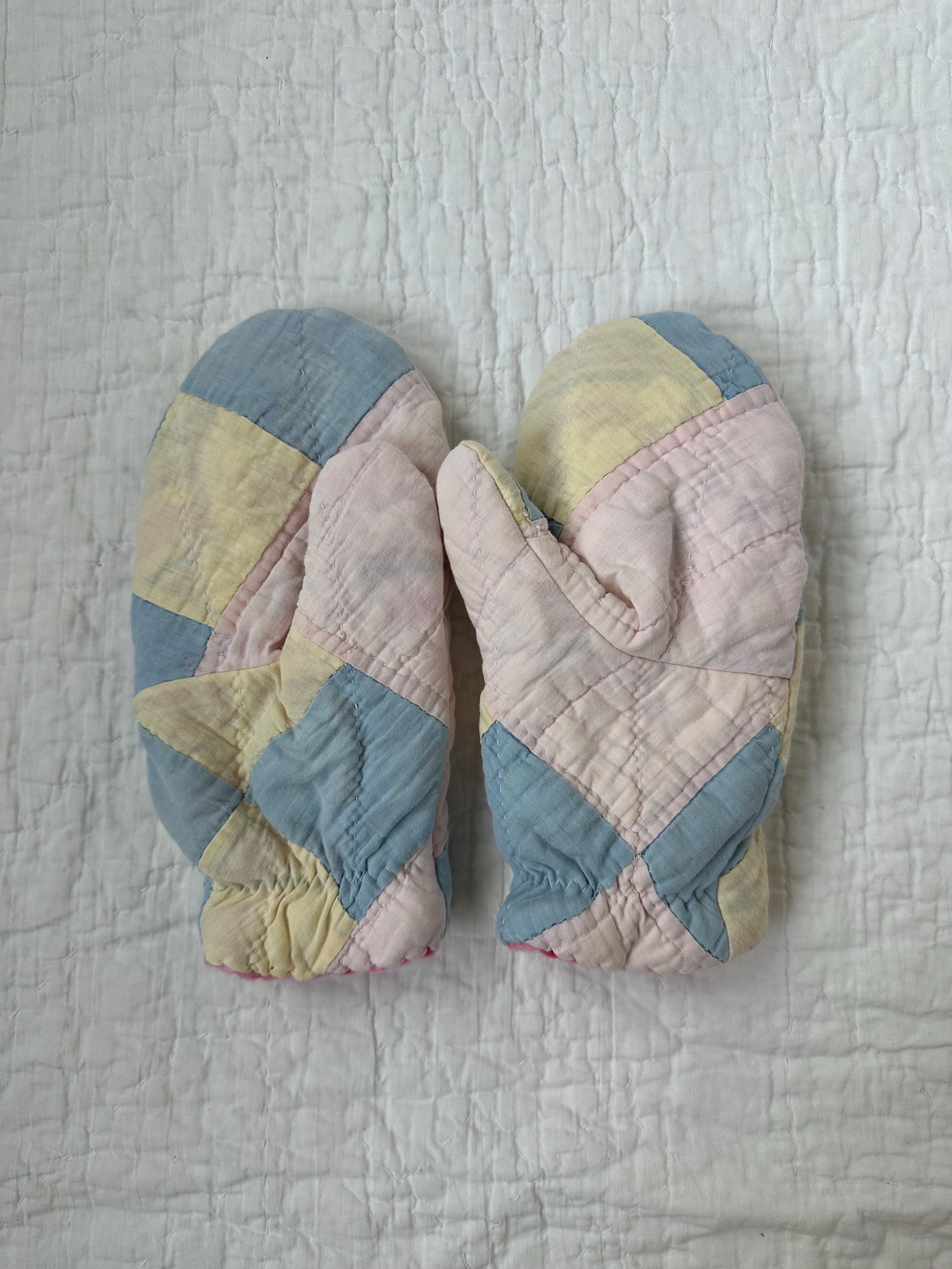 Quilted Fleece Lined Mittens - Etsy