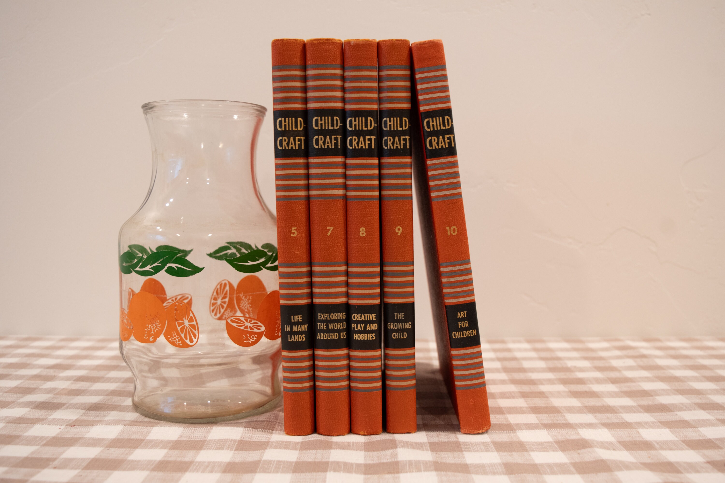 Vintage 1949 Child-craft Books Large Orange Hard Back Books - Etsy