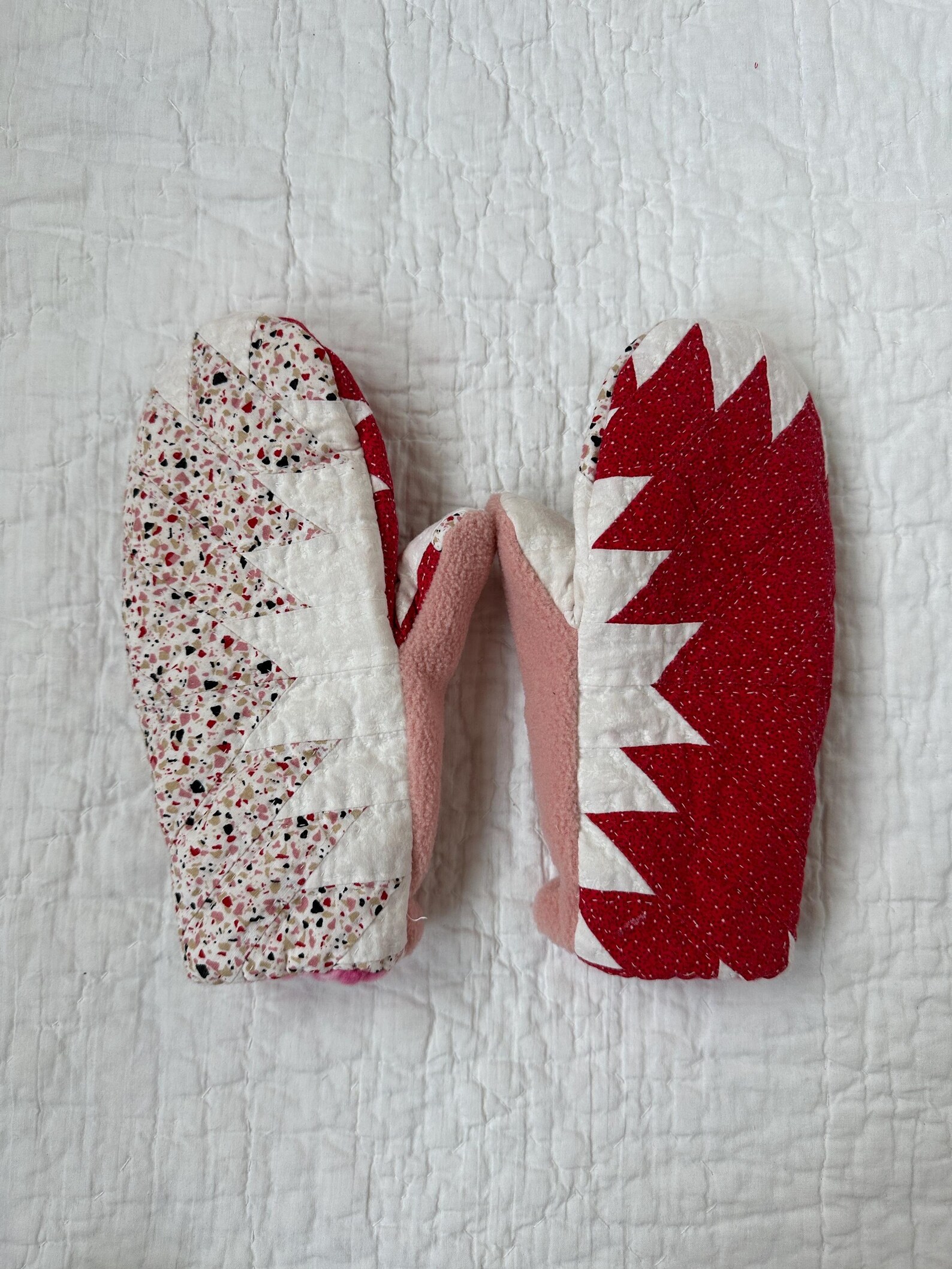 Quilted Fleece Lined Mittens - Etsy