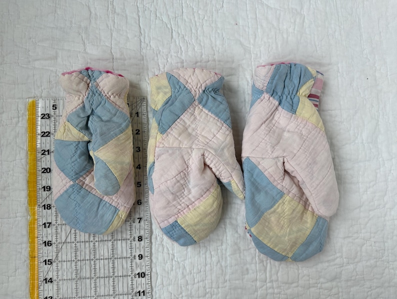 Quilted Fleece Lined Mittens - Etsy