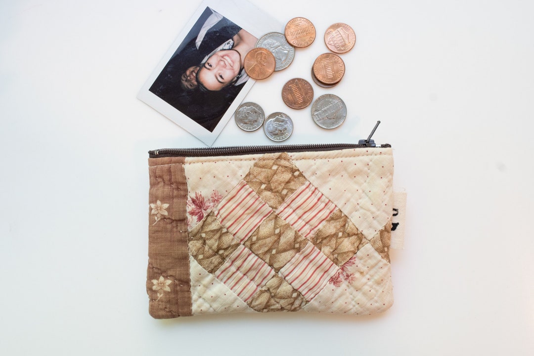 Quilt Scrap Coin Purse, Zero Waste Quilted Wallet Pouch - Etsy