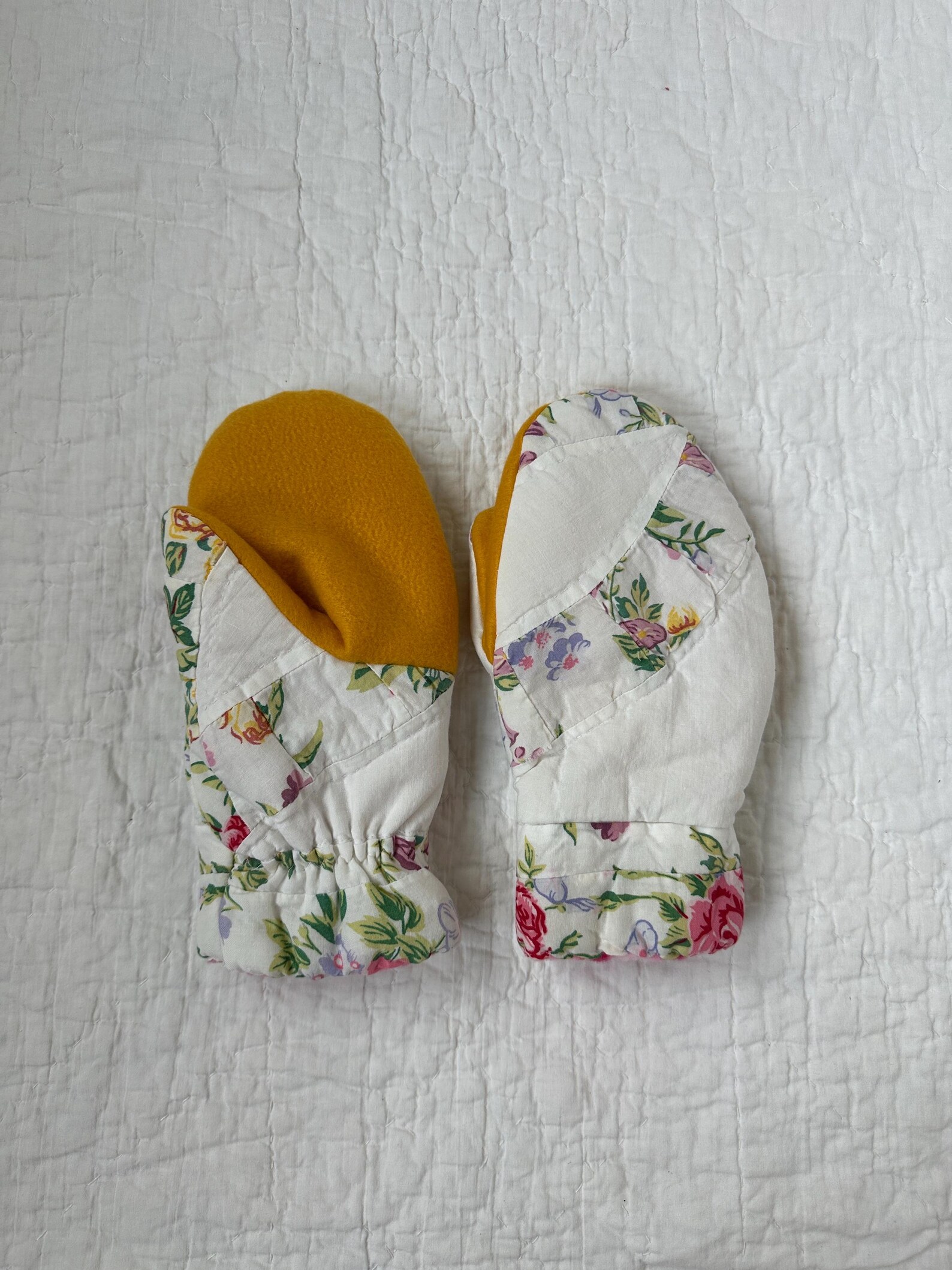 Quilted Fleece Lined Mittens - Etsy