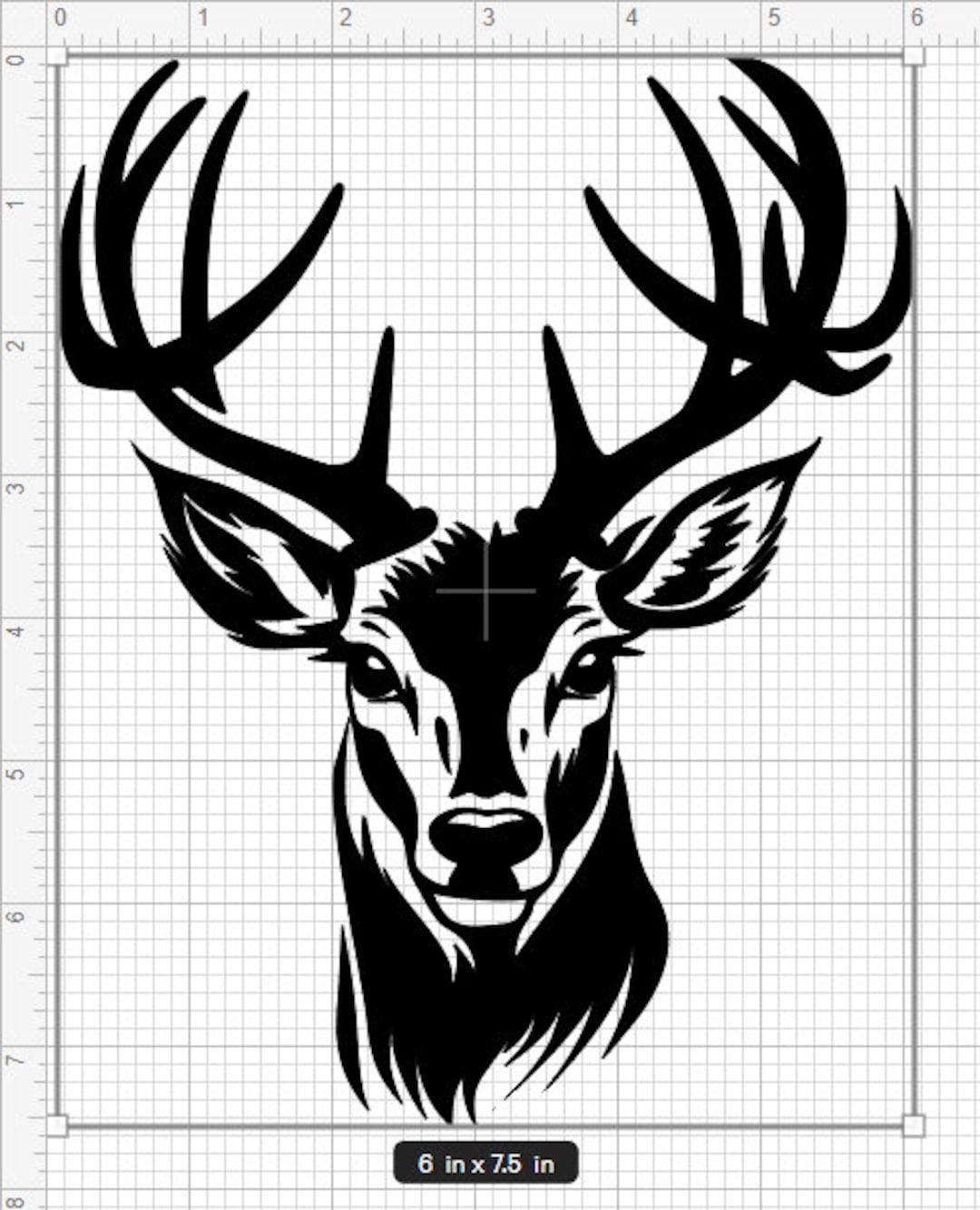 Deer Head Window Sticker / Vinyl Decal - Etsy