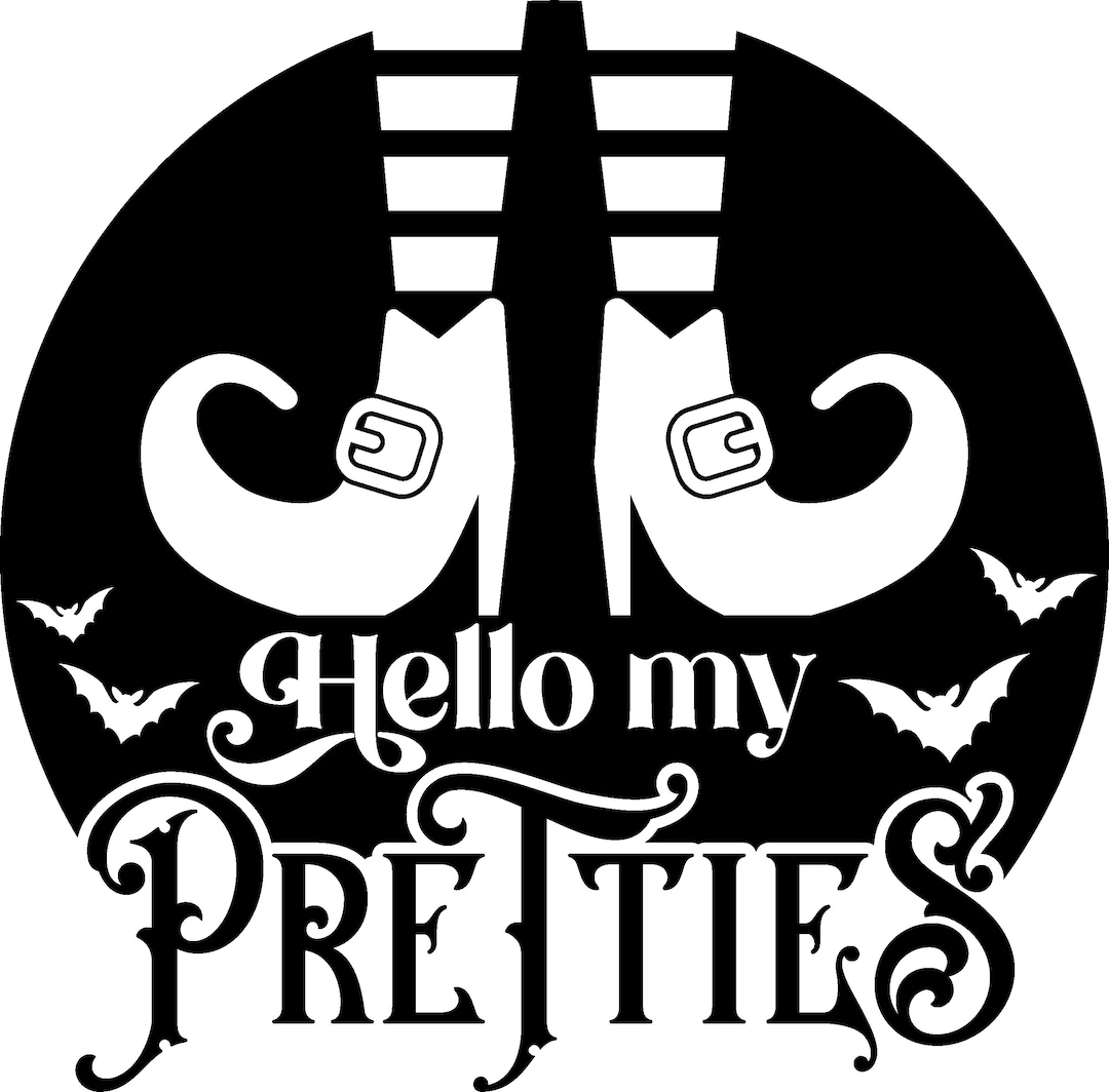 Hello My Pretties Halloween Decal - Etsy