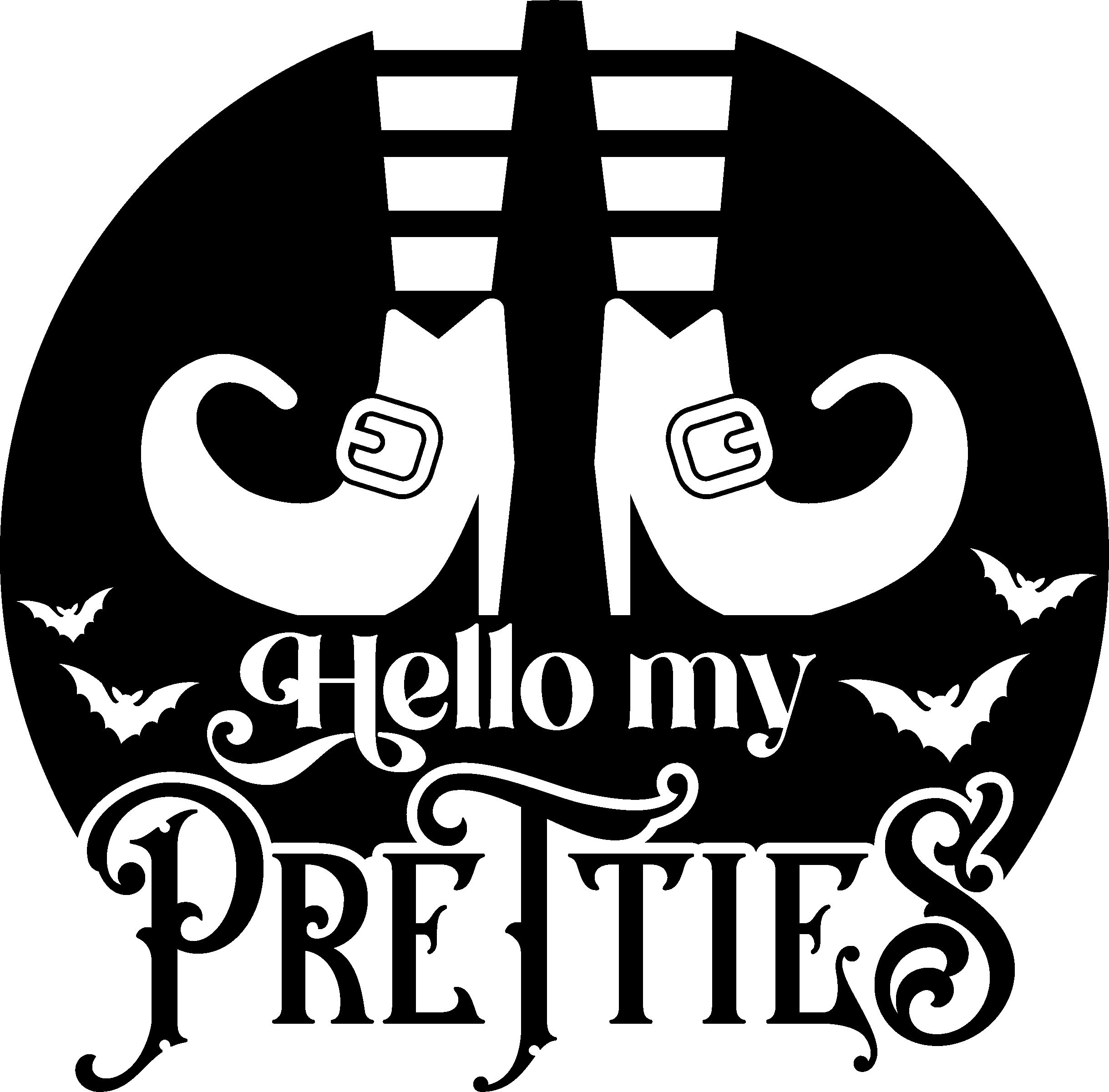 Hello My Pretties Halloween Decal - Etsy