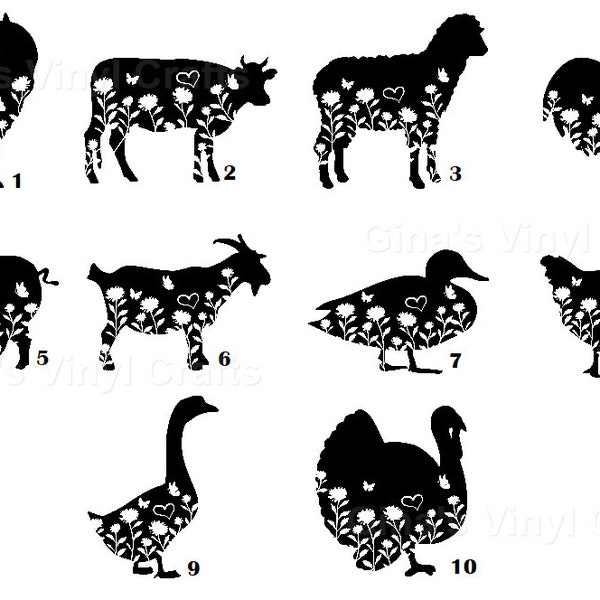 Animal Vinyl Decal - Etsy