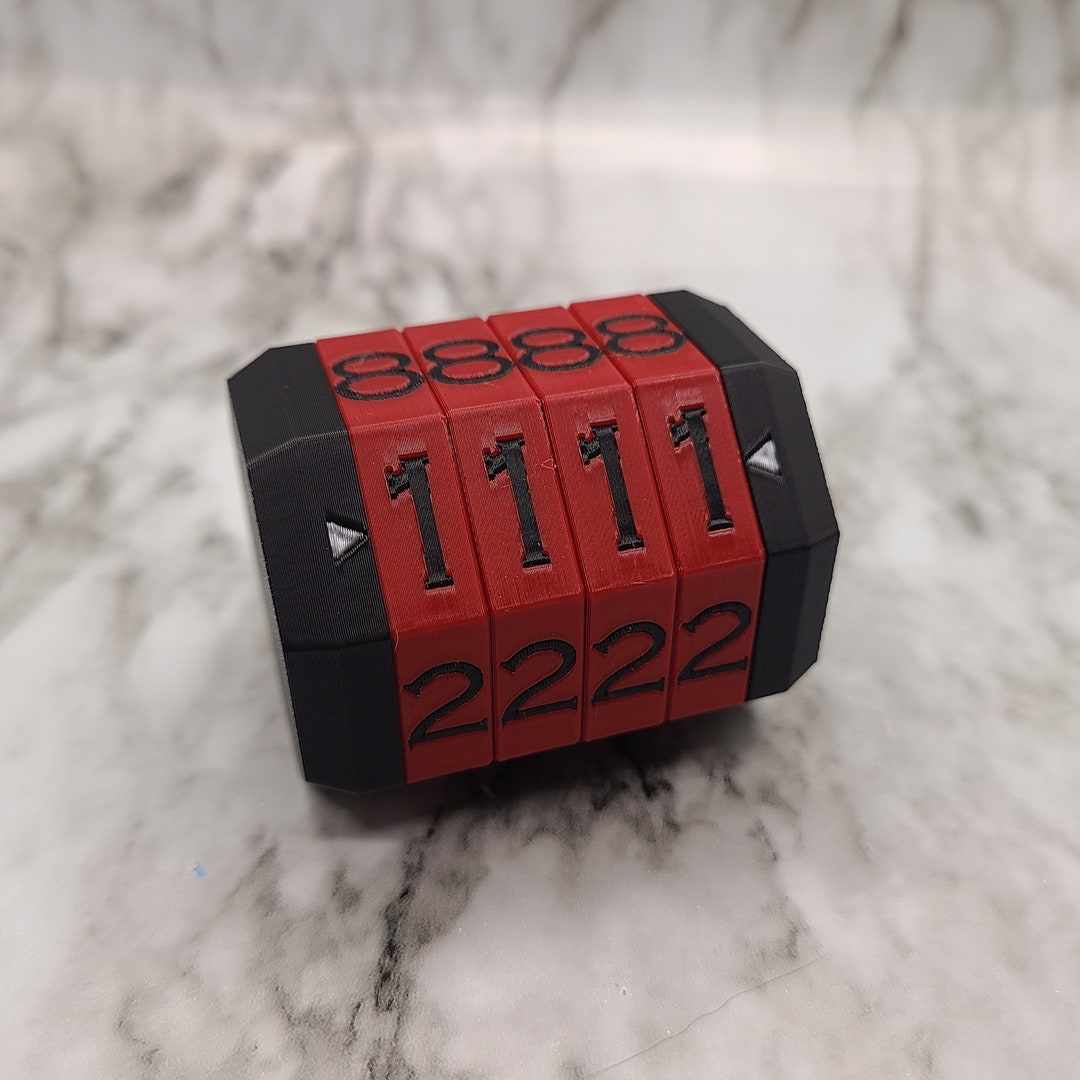 CRIMSON Resettable Cryptex | Puzzle Box | Lock Box - Etsy