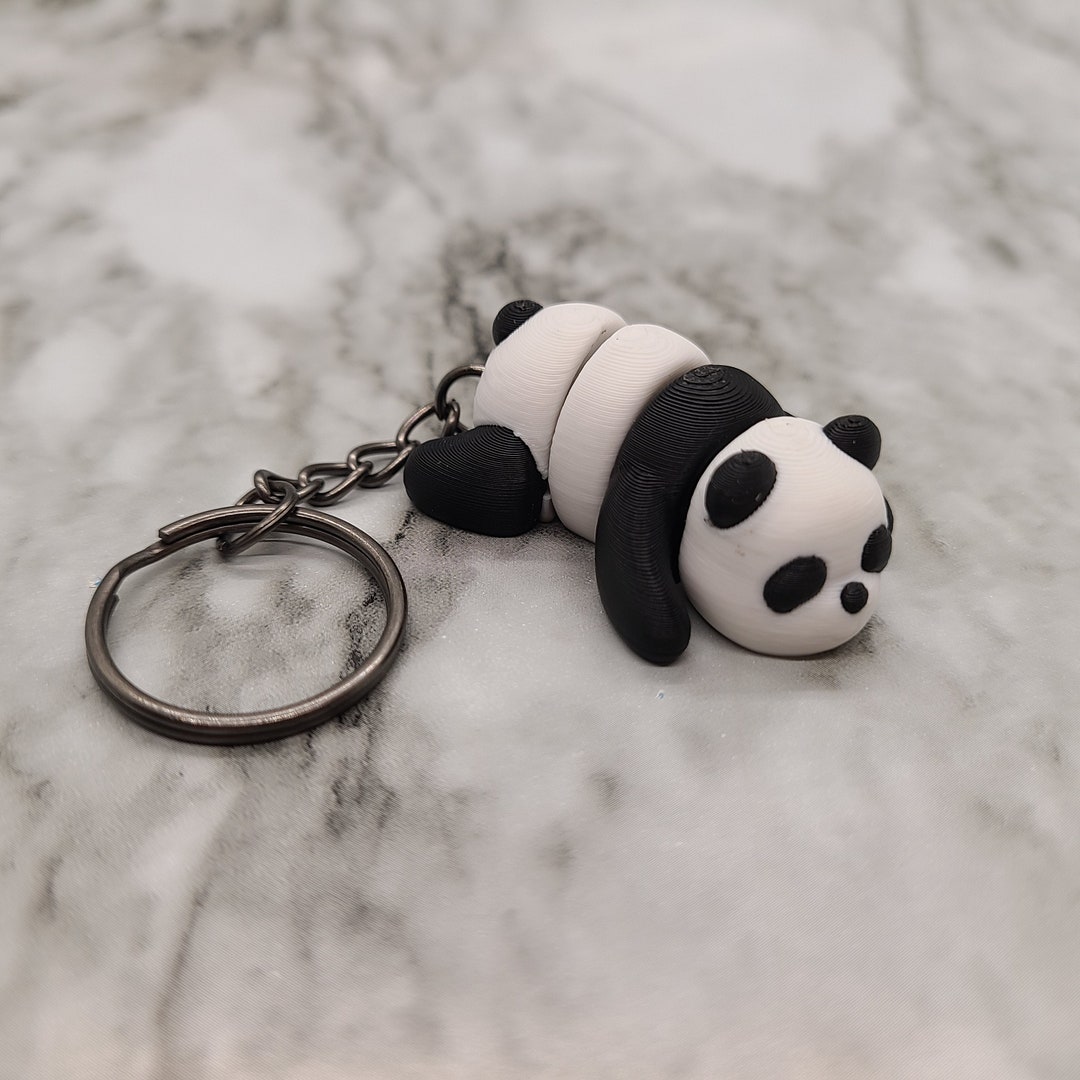 Baby Panda Keychain - Etsy