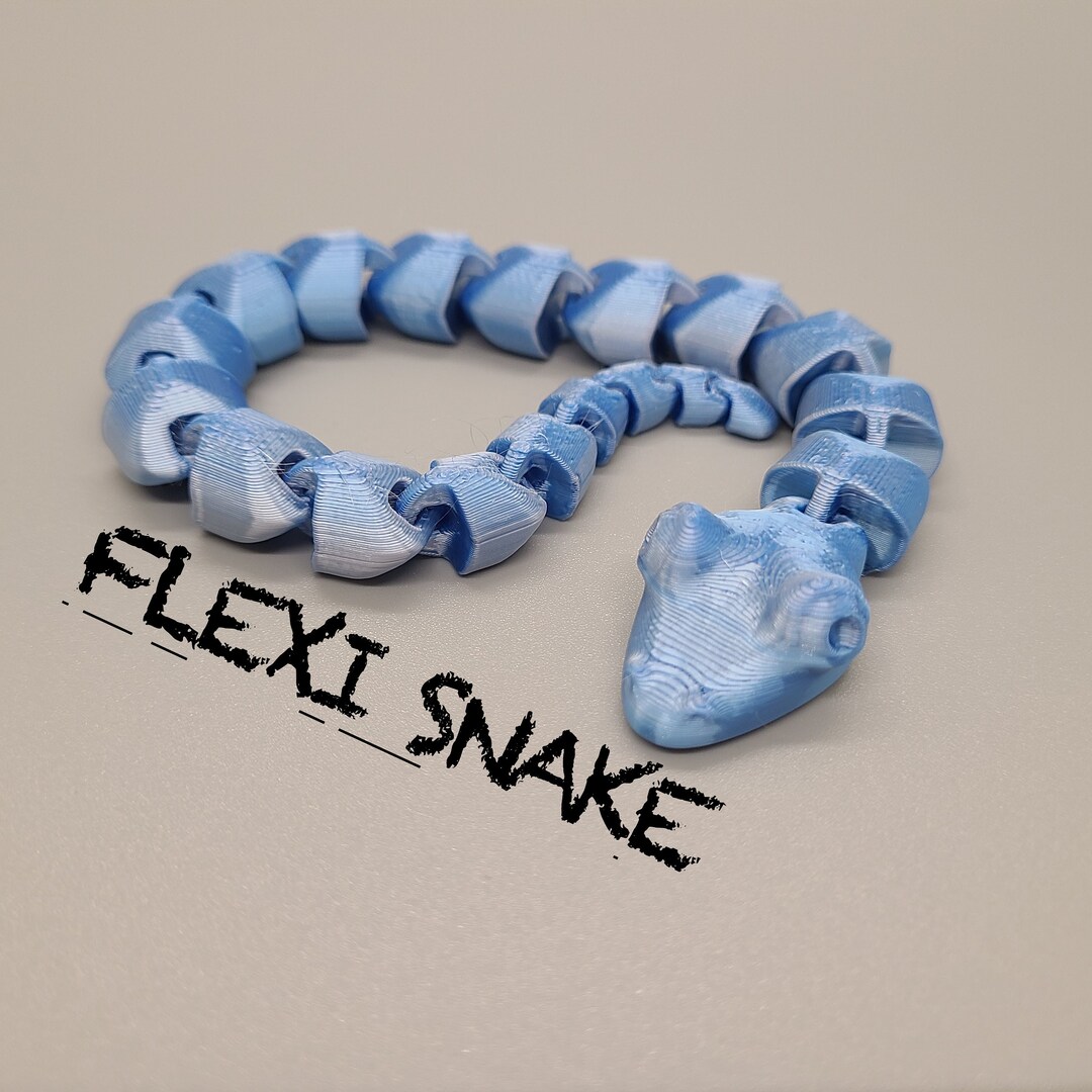 Flexi Snake Articulated Snake Toy - Etsy